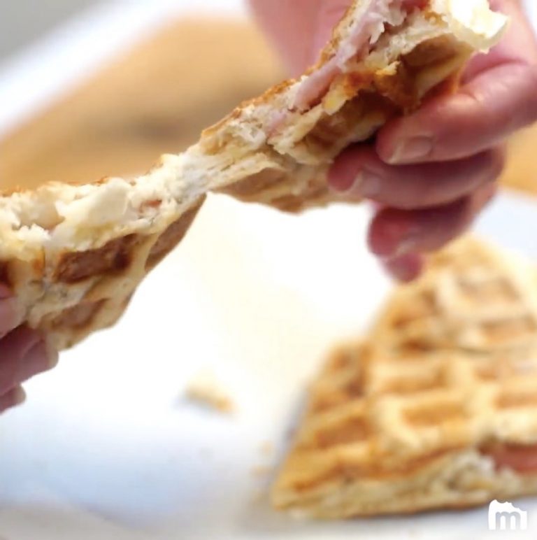 Le panini express au chèvre et au jambon - La Recette