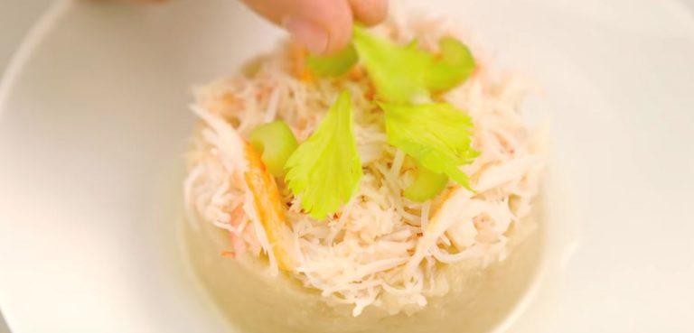Chair de crabe au céleri - La Recette