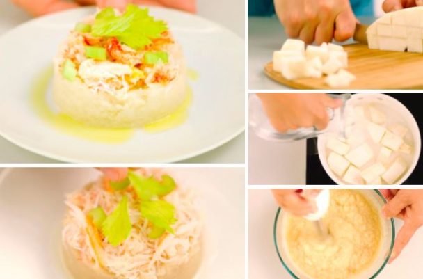 Chair de crabe au céleri - La Recette